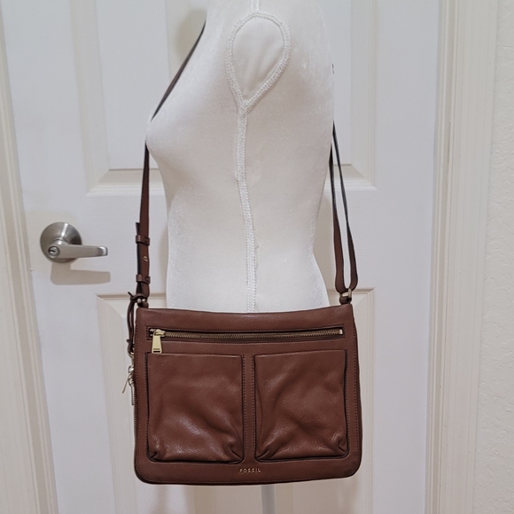 Fossil | Bags | Fossil Piper Brown Leather Crossbody Bag | Poshmark